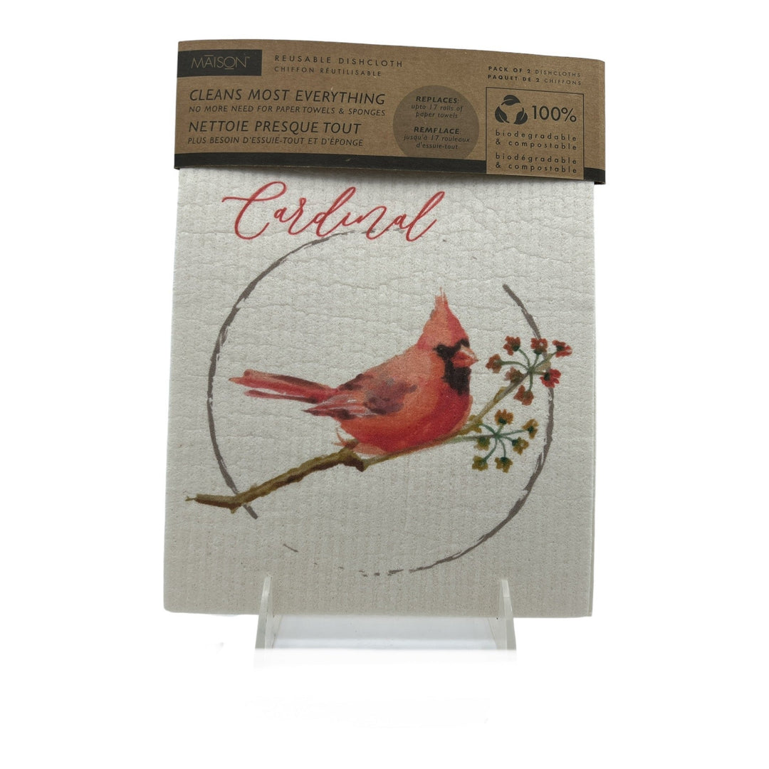 Reusable Dish Cloth - Cardinal (Set of 2) – Lavender Ridge Farms