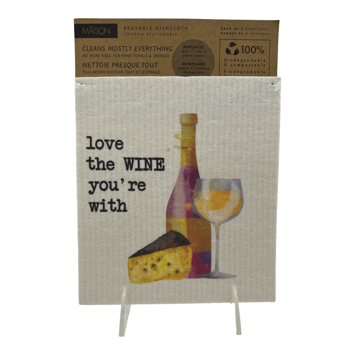 Reusable Dish Cloth - Wine (Set of 2) – Lavender Ridge Farms